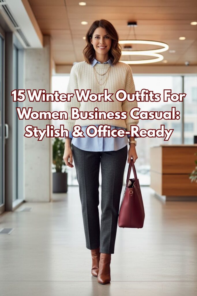 15 Winter Work Outfits For Women Business Casual: Stylish & Office-Ready