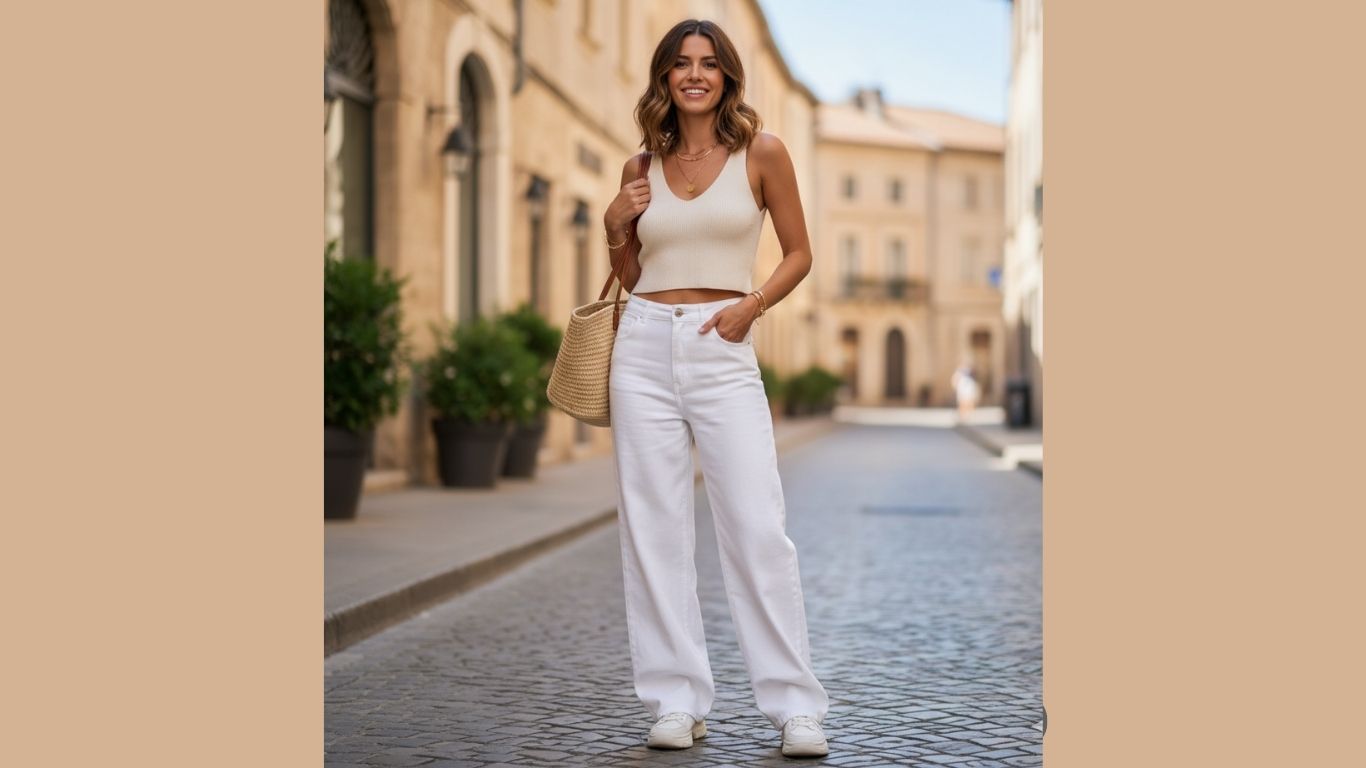 How to Style White Baggy Jeans: 15 Outfits for Effortless Chic