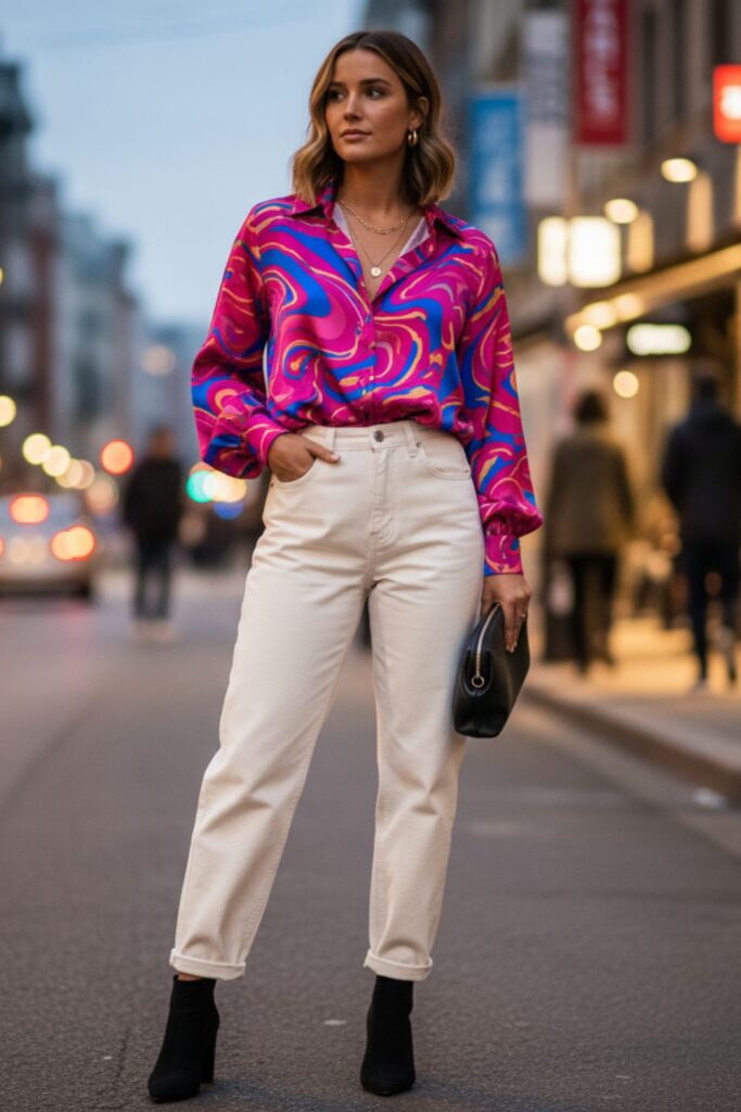 How to Style White Baggy Jeans: 15 Outfits for Effortless Chic