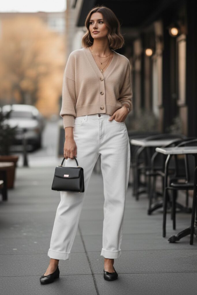 How to Style White Baggy Jeans: 15 Outfits for Effortless Chic