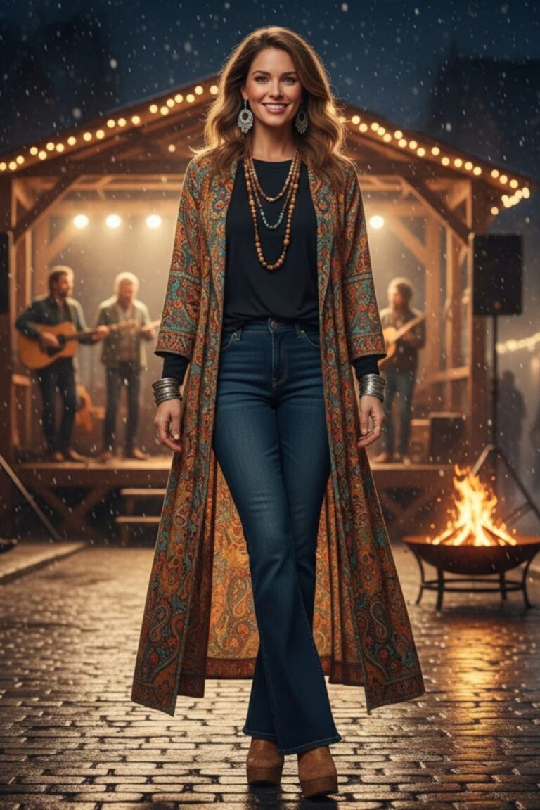 15 Boho Winter Concert Outfits: Cozy, Free-Spirited Looks